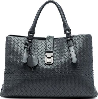 Bottega Veneta Shopper - Medium Nappa Intrecciato Roma Tote - Gr. unisize - in Grau - f&uuml;r Damen