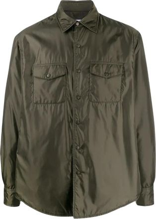 Aspesi Chemise &agrave; col classique - Homme - Chemises - Vert - Taille: XS