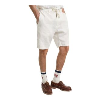 GANT Homme, Shorts, Blanc, Taille: XS Shorts en Lin Relax Evening Blue