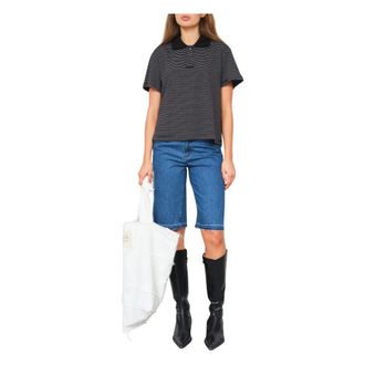 Designers Remix Collection Femme, Tops, Noir, Taille: 44 FR Sacha Polo Tee