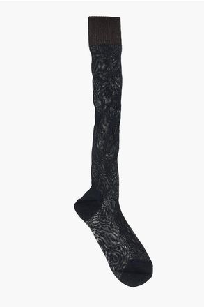 Dsquared2 Long Viscose Socks With Contrast Trim size M