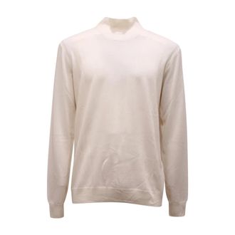 Paolo Pecora Homme, Pulls, Blanc, Taille: XL Pull en laine 23I C1M0 A008 F001