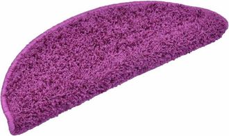 vidaXL Stufenmatten 30 Stk. 65x21x4 cm Violett Halbrund Gro&szlig; Vidaxl