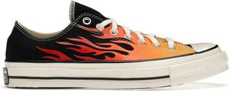 Converse Low-Top Sneaker - Converse Chuck Taylor All Star 70 Ox Archival Flam - Gr. 37 (EU) - in Schwarz - f&uuml;r Damen
