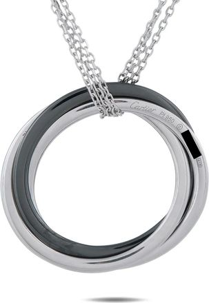 Cartier collier en or 18ct et platine Trinity à diamant - Argent