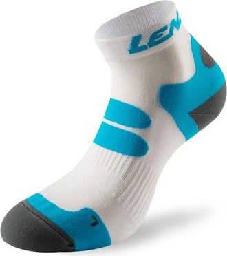 Lenz Unisex Sportsocken Running 4.0, Weiß Blau, 45-47, 085blk