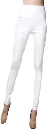 Generic Pantalon Serr&eacute; en Faux Cuir PU pour Femme, Pantalon Fin, Sexy, &Eacute;lastique, Extensible, Crayon, Slim, Automne Hiver