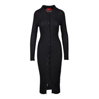Wild Cashmere Damenkleid - - Dresses - Damen - Schwarzk - M