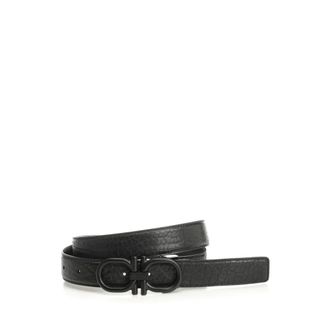 Ferragamo Wendbarer und verstellbarer Gancini-G&uuml;rtel - - Accessories - Herren - Schwarzk - 95 CM