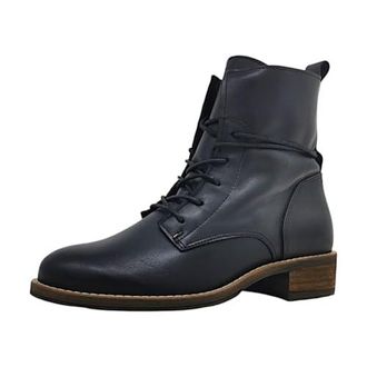Palpa Bottines &agrave; lacets pour femme - Noires - Loisirs, Noir, 41 EU