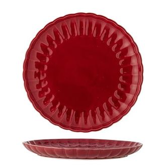 Bloomingville Latina Teller D27xH2 - Steingut Speiseteller - Hochwertiger Keramikteller f&uuml;r den t&auml;glichen Gebrauch & besondere Anl&auml;sse - Sp&uuml;lmaschinen- & Mikrowelle