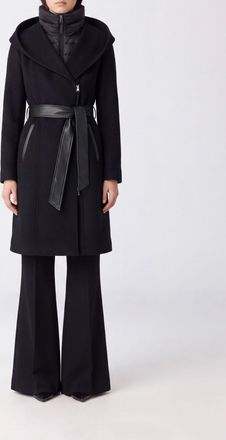 Mackage Doppelreihiger Wollmantel mit G&uuml;rtel und Schalkragen