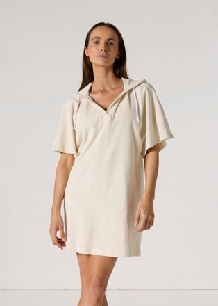 Jott Robe &eacute;ponge &agrave; capuche Naturel Pearl - Taille XL