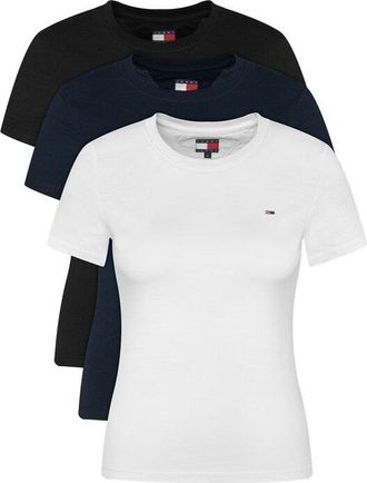 Tommy Jeans T-Shirt-Set DW0DW22175 Bunt Slim Fit