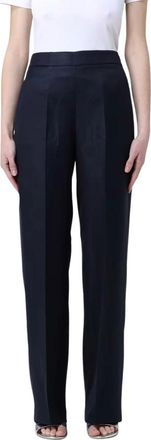 Liviana Conti Femme, Pantalons, Bleu, Taille: 40 FR Straight Pantalons