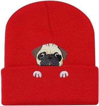 Generic Bonnet Femme Hiver Bonnet Femme Chapeau Femme Hiver Confortable Classique - Ensemble Imprim&eacute; Homme Femme Automne Hiver, Tricot&eacute; Chaud avec Capuche, Ca