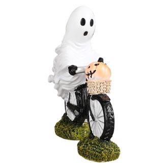 Generic Geisterdekoration | Figur Geist auf Fahrrad mit - Gruselige Harzskulptur saisonale Dekoration f&uuml;r Schreibtisch Zimmer Tisch