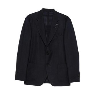 Lardini Blazer mit aufgesetzten Taschen - - Jackets - Herren - Blau - 2XL