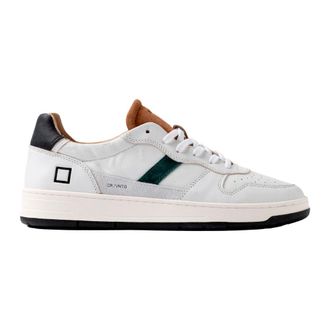 D.A.T.E. Schwarze Ledersneaker - - Shoes - Herren - Wei&szlig; - 45 EU