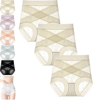 Generic Culotte, culotte &eacute;tanche taille haute avec soutien du ventre pour femmes &acirc;g&eacute;es sous-v&ecirc;tements, 3 pi&egrave;ces-G, XL