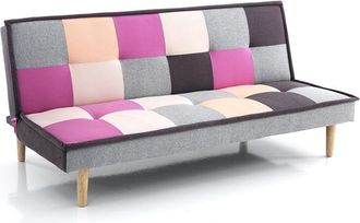 Oresteluchetta Schlafsofa Clic-Clac Patchwork aus mehrfarbigem Stoff Keith B