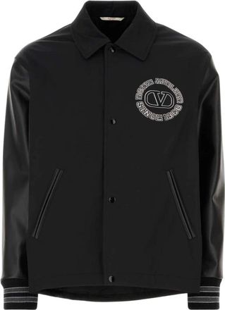 Valentino Garavani Homme, Vestes, Noir, Taille: M Veste de surv&ecirc;tement en nylon