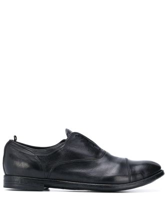 Officine Creative Oxford-Schuhe ohne Schn&uuml;rung - Schwarz
