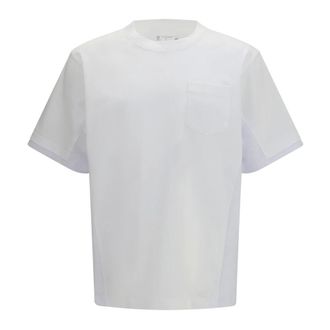 sacai Baumwoll-T-Shirt - - Tops - Herren - Wei&szlig; - L