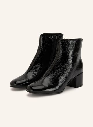 H&ouml;gl Lackstiefeletten schwarz