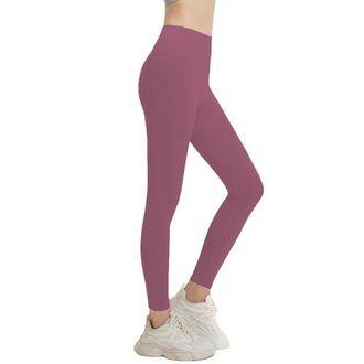 Generic Legging de sport pour femme - Noir - En polyester - Long - Opaque - Pantalon de yoga - Taille haute - Push Up - Pantalon de yoga - Pantalon de sport s