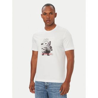 Guess T-Shirt M6YI82 K6411 Wei&szlig; Regular Fit