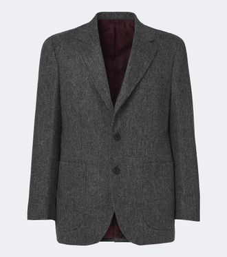 Rubinacci Blazer en laine vierge &agrave; chevrons
