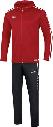 Jako Damen Präsentationsanzug Striker 2.0 mit Kapuze, chili rot/weiß, 36, M9619