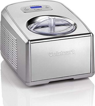 Cuisinart ICE100BCU, Ice Cream, Yoghurt and, 1.5L-Silver Professional Gelato, Eiscreme, Frozen Joghurt und Sorbet Maker 1,5 l - Silber, edelstahl, 1.5 liters