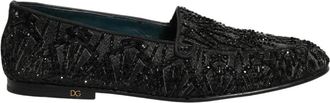 Dolce & Gabbana Homme, Chaussures, Noir, Taille: 43 EU Mocassins Chaussures de Ville