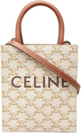 Celine Pre-owned Canvas Satchel - Femme - Pre-owned - Beige - Taille: ONE Size