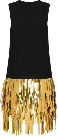 Moschino Femme, Robes, Multicolore, Taille: 36 FR Robe fourreau stretch en cr&ecirc;pe orn&eacute;e