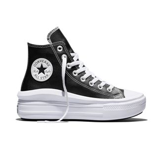 Converse A04294C Chuck Taylor All Star Move Platform FOUNDATIONAL Leather Damen Black/White/White EU 37.5