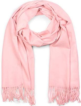 styleBREAKER &Eacute;charpe longue unisexe unie avec franges, ch&acirc;le dhiver chaud, tissu doux en viscose 01017104, Rose
