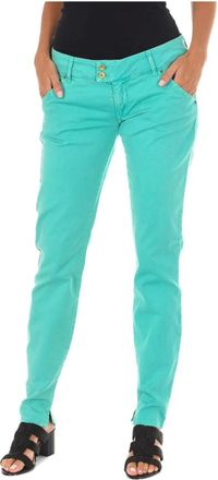 Met Met, Femme, Jeans, Vert, Taille: W26 Jeans Droits