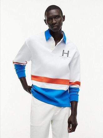 Tommy Hilfiger Polo Rugby coupe d&eacute;contract&eacute;e colour-block