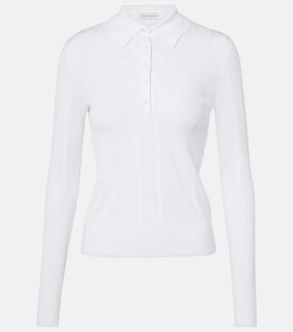 Dries Van Noten Polopullover Touria aus Baumwolle