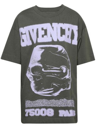Givenchy t-shirt en coton &agrave; imprim&eacute; graphique - Vert