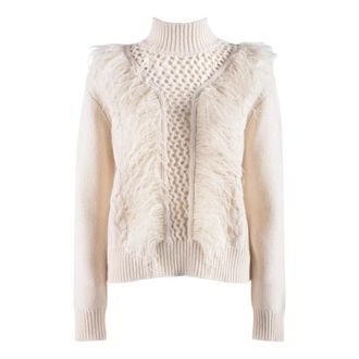 Nenette Pull &agrave; col roul&eacute; - Femme - Pulls - Beige - Taille: 38 FR
