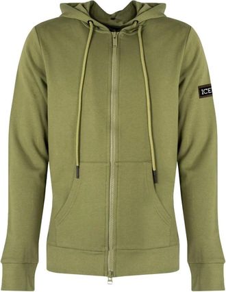 Iceberg SweaT-shirt z zippem - Homme - Sweatshirts et sweats &agrave; capuche - Vert - Taille: 2XL
