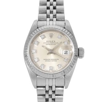 Rolex Uhr - Datejust - Gr. unisize - in Silber - f&uuml;r Damen