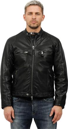 The Jack Leathers Homme, Vestes, Noir, Taille: L Veste de motard en cuir