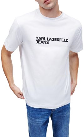 Karl Lagerfeld REGULAR FIT KURZARM T-Shirt, WEISS, M