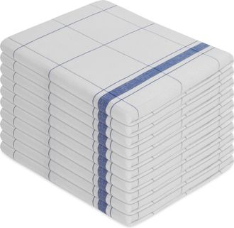 Normani 10 Geschirrt&uuml;cher aus Baumwolle oder Halbleinen 55 x 75 cm Profi Wipe/Blau 55 x 75 cm