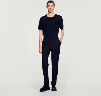 Sandro Elastische Hose mit geradem Schnitt